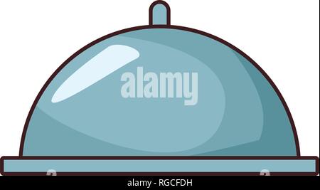 Restaurant cloche cartoon icon Stock Vector Art & Illustration, Vector ...