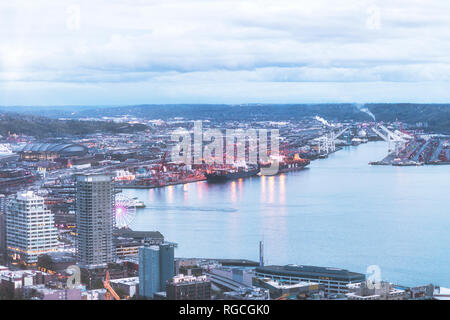 USA, Washington State, Seattle, Harbour Stock Photo - Alamy