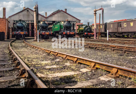 Ready and waiting at Didcot Shed Stock Photo - Alamy