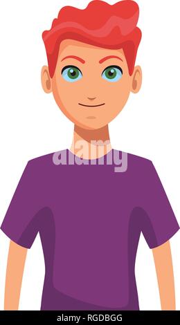young man upperbody cartoon Stock Vector Image & Art - Alamy