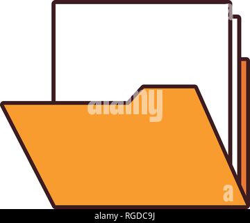 documents folder cartoon Stock Vector Image & Art - Alamy