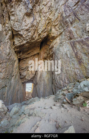 Torghatten, a granite mountain with a hole through its centre ...