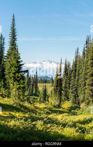 snow-capped mountains panorama Stock Photo - Alamy