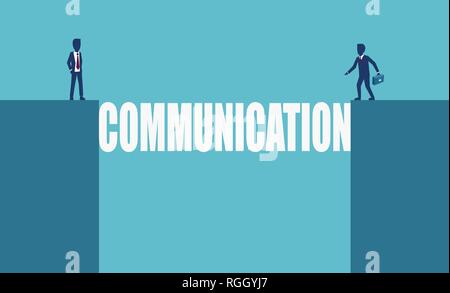 Communication gap abstract concept vector illustration. Information ...