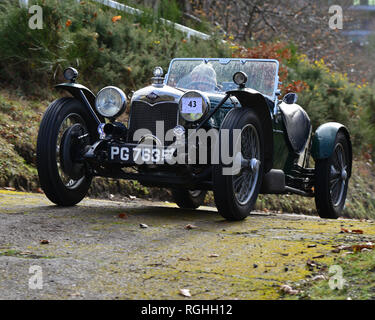 Riley Brooklands sports car at a classic car rally Stock Photo - Alamy