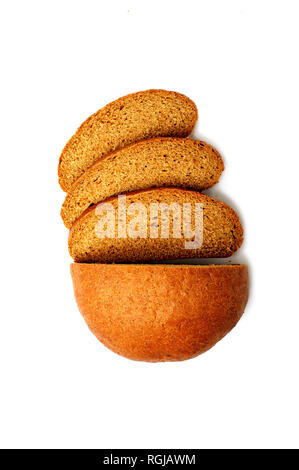 fresh cut bread made of flour and dried cranberries, red cranberry ...