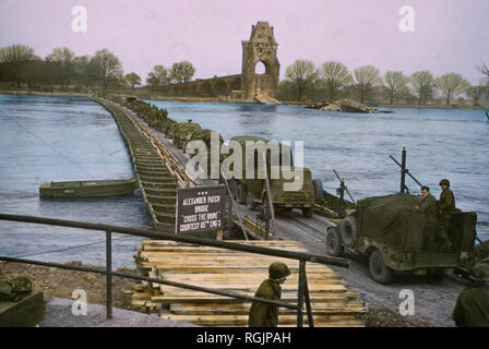 WORLD WAR II: WORMS, 1945. /nTwo American soldiers watch for German ...