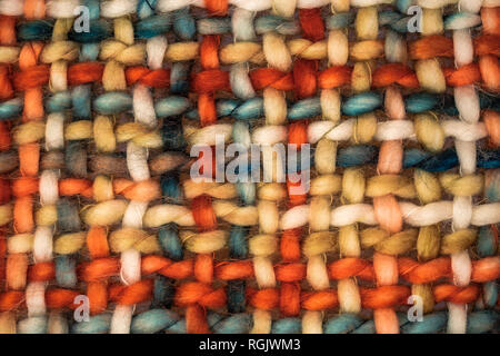Colorful coarse woven cloth Stock Photo - Alamy