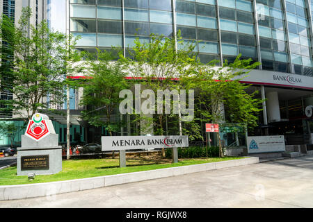 A view of the palace headquarter of Menara Bank Islamic in Kuala Lumpur ...