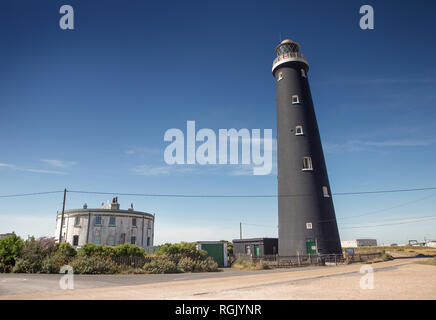 landscape image along the dungeness romney marsh coastline Stock Photo ...