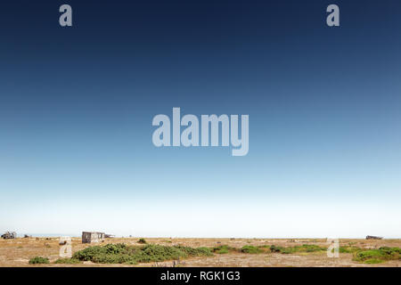 landscape image along the dungeness romney marsh coastline Stock Photo ...