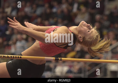 Trinec, Czech Republic. 29th Jan, 2019. Sofie Skoog (Sweden) is seen ...