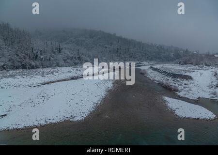 Snow in Italy GENOA, ITALY - JANUARY 23: A view of Boccadasse, an ...