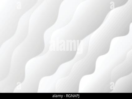 Abstract white background with soft waves Wave silk background Stock ...