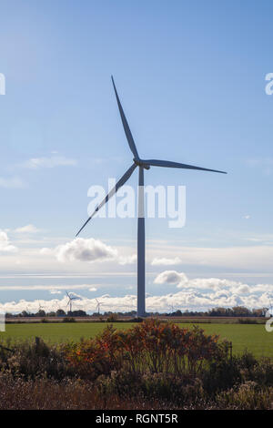 Wind turbines for renewable energy Windsor Ontario Canada Stock Photo ...