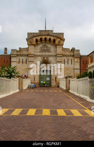 Victorian stone gatehouse at Bathurst jail correctional prison centre ...