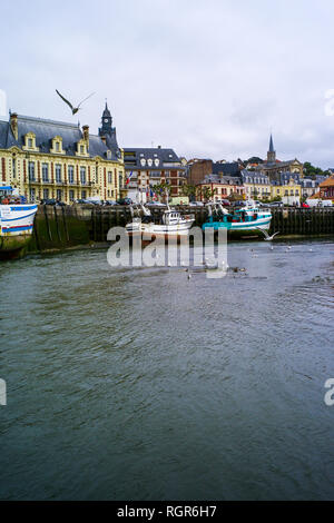 The Touques river at low tide, Deauville, Calvados, Normandy, France ...