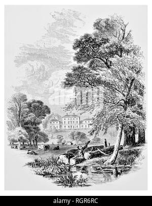 A 19th-century engraving by Josiah Wood Whymper, depicting the ...