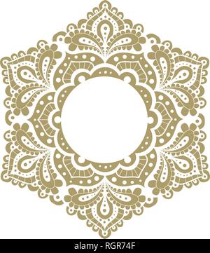 Flower of life, gold spiritual mandala, Sacred Geometry. Bright golden ...
