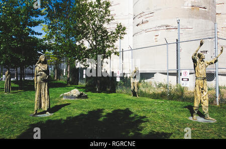 Famine sculptures by Rowan Gillespie, commemorating the victims of the ...