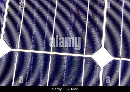 Silicon cells Poly modules with Snail Trails defects in its surface ...