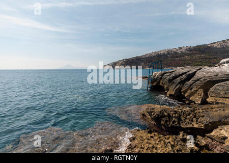 small beach in Greece, Tassos island Stock Photo - Alamy