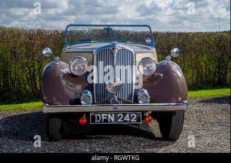 1936 Rover 10 Tourer P2 classic British pre war open top car Stock ...