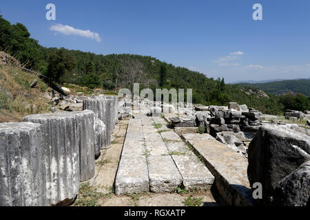 The Temple of Zeus Stratios dating from the 4th century BC, Labranda ...