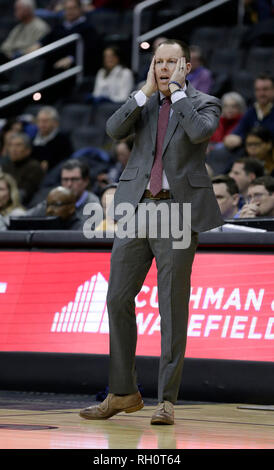 WASHINGTON, DC - JANUARY 31: Georgetown Hoyas head coach Ed Cooley on ...