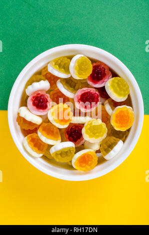 set of jelly candies animal, fruit, fried egg, cola, orange, insect ...