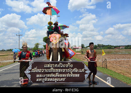 Ordination Parade on Elephants Back Festival is when elephants parade ...