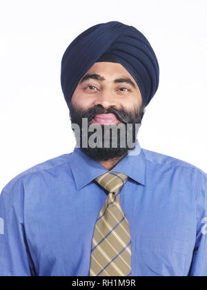 Punjabi businessman portrait outdoors - Hindi man wearing formal ...