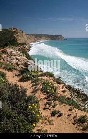 Europe, Portugal, Algarve, Boca do rio Beach, Atlantic Coast Stock ...