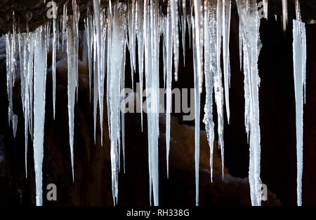 Ice stalactites in the cave Stock Photo: 234252086 - Alamy