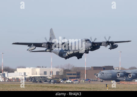 The USAF MC-130J Hercules from the 67th Special Operations Squadron in ...
