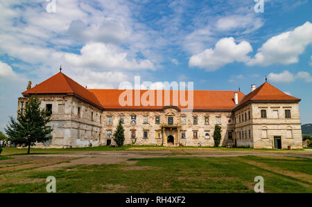 Bontida, Romania - July 31, 2018: Banffy castle, an architectural ...