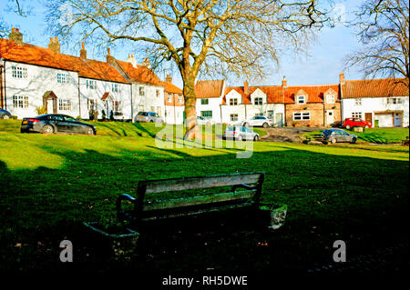 cottages, Egglescliffe village, Yarm on Tees Stock Photo - Alamy