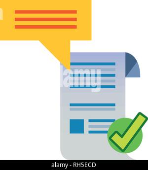 patent contract secure checkmark copyright vector illustration Stock ...