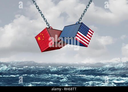 China American trade fight and USA economic challenge or United States ...