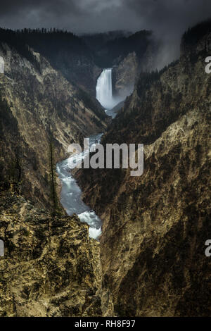 The Lower Falls of the Yellowstone River, captured by Jim Peaco in May ...
