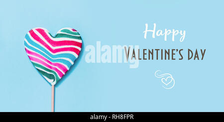 Valentine day candy. Creative minimal style banner with candies ...