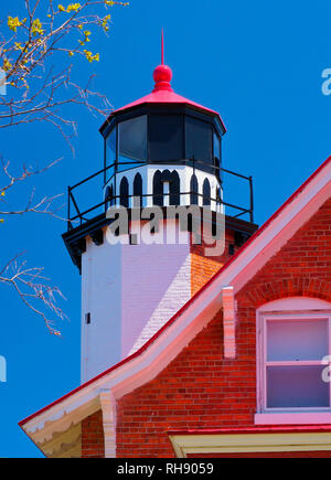 Eagle River Lighthouse, Eagle River, Michigan, USA Stock Photo - Alamy