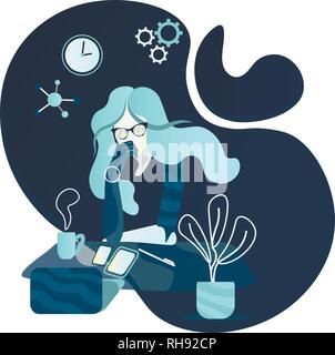 Information technology career abstract concept vector illustration set ...