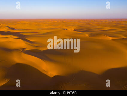 Aerial of the Rub al Khali, the Empty Quarter, Kingdom of Saudi Arabia ...