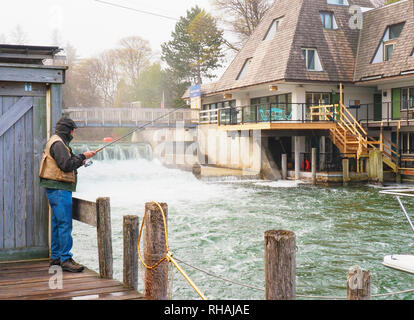 Historic Fishtown, Leland, Leelanau Penninsula, Michigan, USA Stock ...