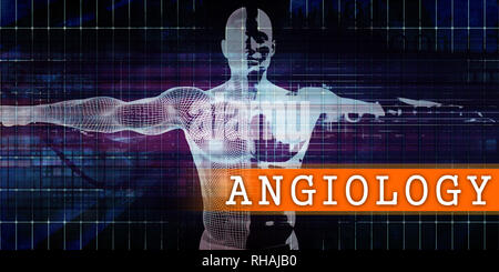 Angiology Medical Industry with Human Body Scan Concept Stock Photo - Alamy