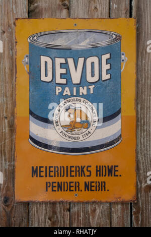 Moab, Utah, USA. Photo taken 05/14/2018. Vintage Wonder bread metal ...