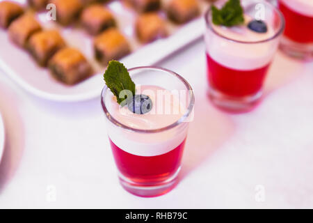 pudding snacks for dinner Stock Photo - Alamy
