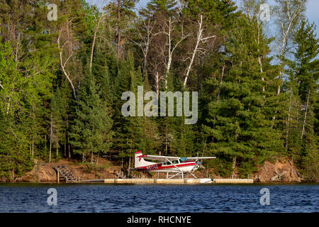 Float plane on the Chippewa Flowage in northern Wisconsin Stock Photo ...