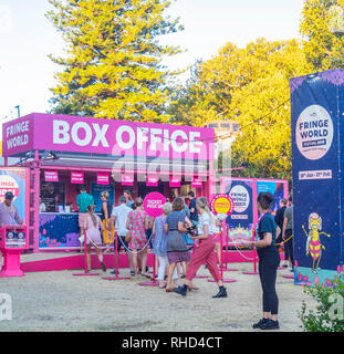 Pop up box office at Fringe World Festival Russell Square Northbridge ...